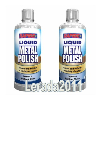 METAL POLISH LIQUID 250ML 1 OR 2 BOTTLES TOP QUALITY SILVER COPPER ...