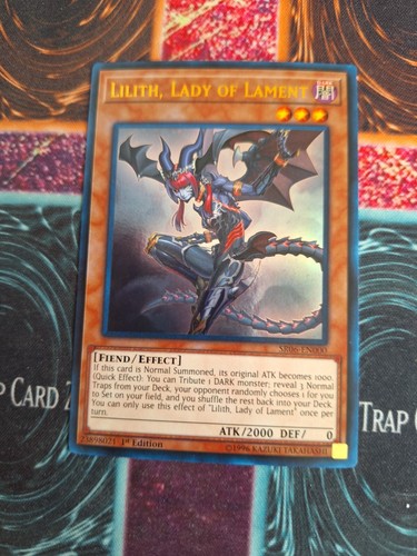 Yu-Gi-Oh! Lilith, Lady of Lament SR06-EN000 Ultra Rare 1st Edition Near ...