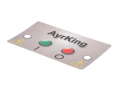 Ayr King Mylar Control Board Sticker Fo B531 - Free Shipping + Geniune ...