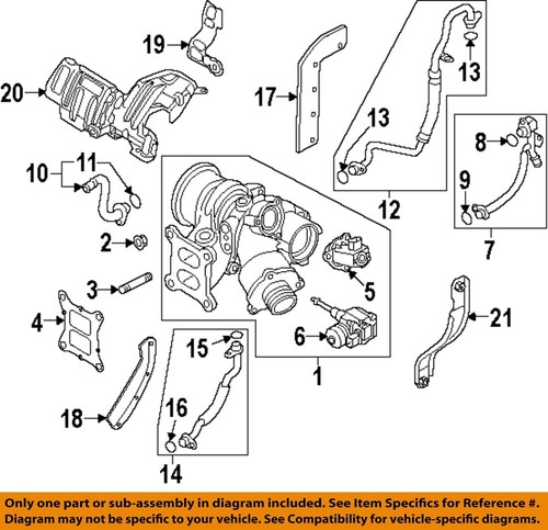 AUDI OEM 15-25 A3 Quattro Turbocharger Components-Turbocharger Gasket ...