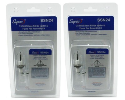 (2) Furnace Flame Rod Igniter Kits for Honeywell IG9500 Q3400A1040 ...