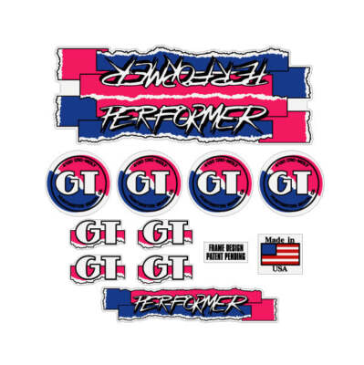 1987 GT BMX - Performer - on Clear decal set | eBay