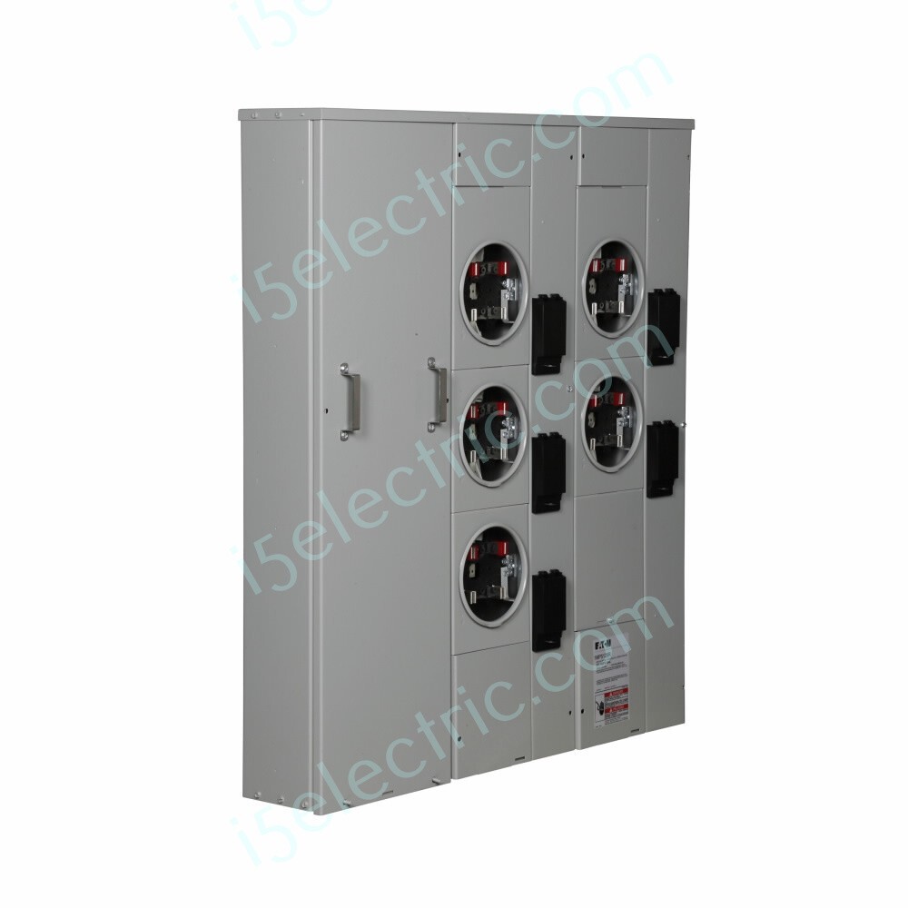 EATON 1MP5126R Meter Pack 600 Amp 5-Gang / Position 125A / Socket 1 PH ...