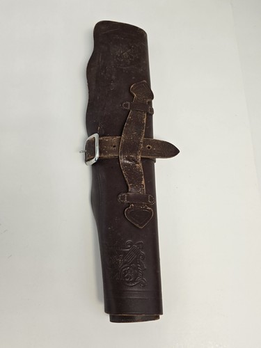 Vintage 14" Leather Rifle Gun Scabbard Hunting Riding Western Tooled ...