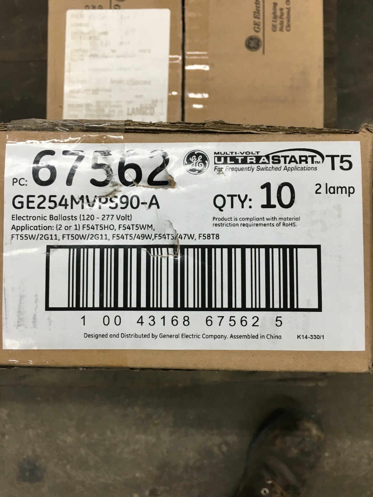 GE 67562 GE254MVPS90-A - UltraStart T5 Watt-Miser Ballast | eBay