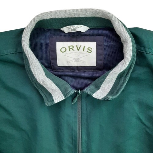 Orvis mens golf jacket Size XXL vtg 1/4 zip pullover breathable mesh ...
