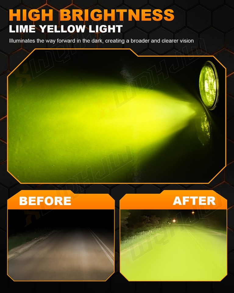 Yellow LED Fog Light Lamp L&R For 2007 Saturn Vue Base Sport Utility 4 ...