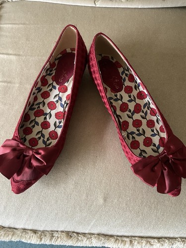 Ruby Shoo Women's Burgundy Colour Flats | eBay UK