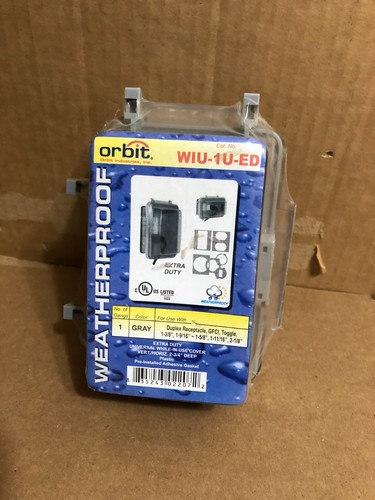 Orbit GRAY WIU-1U-ED 1-GANG EXTRA DUTY UNIVERSAL WHILE-IN-USE COVER 2-3 ...