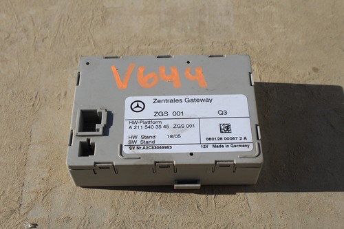 2003-2009 w211 MERCEDES E350 E320 E500 CENTRAL GATEWAY MODULE UNIT V644 ...