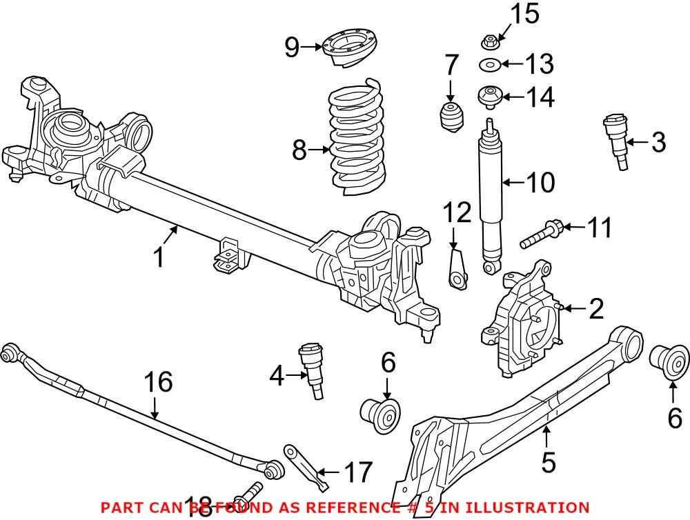 Genuine OEM Mopar Front Lower Suspension Trailing Arm For Ram 2500 3500 ...