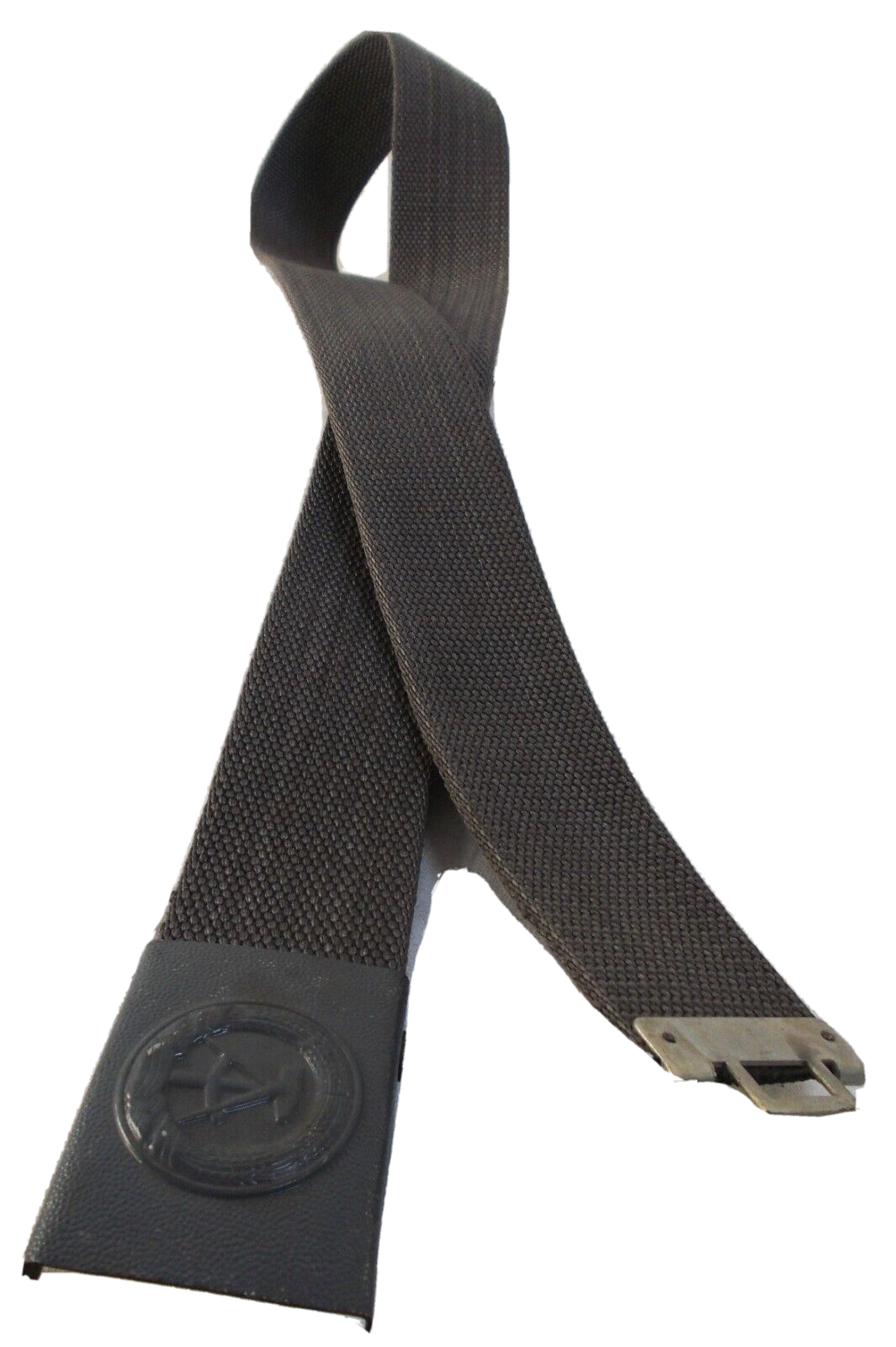East German NVA DDR UNIFORM BELT Metal Buckle Nylon WEBBING Adjusts XS ...