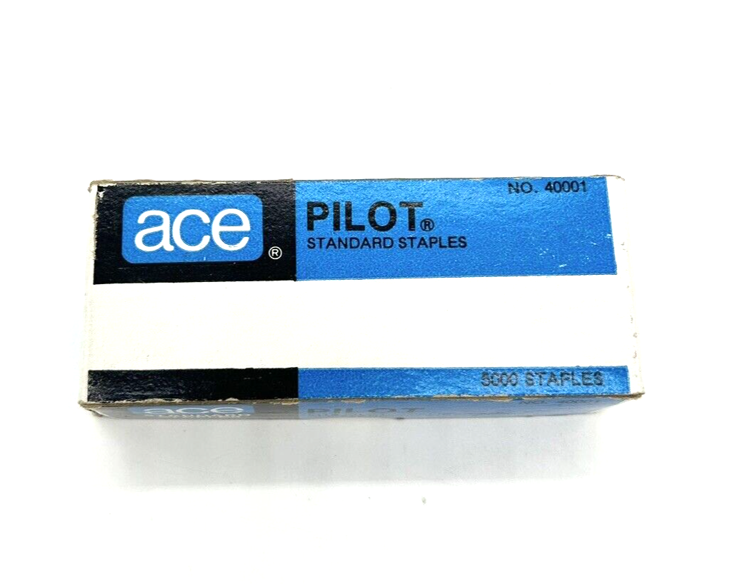 📑 Box of Vintage ACE Pilot Standard Staples No 40001 | eBay