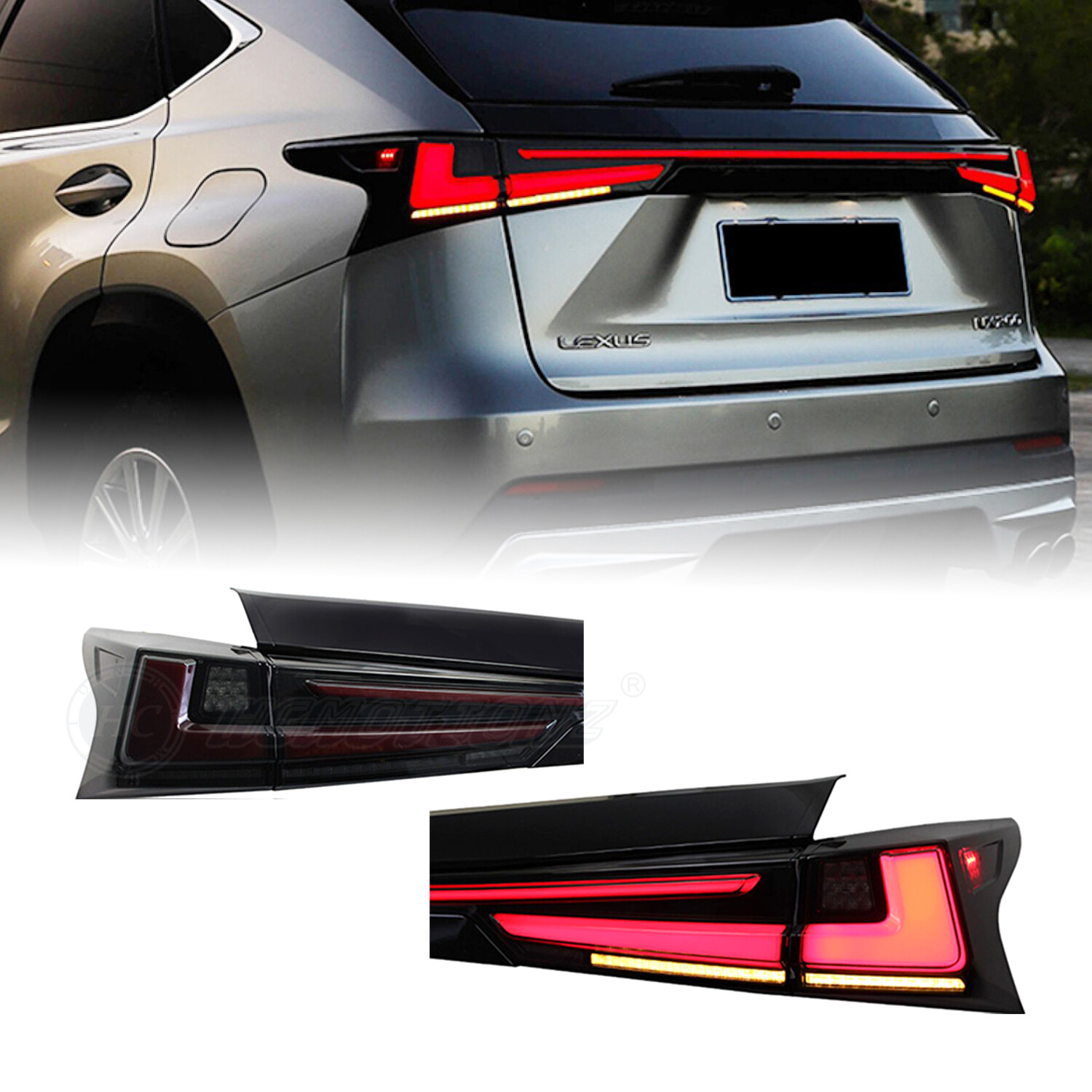 LED Tail Lights For Lexus NX200t NX300 NX300h 2015-2021 Trunk Rear ...