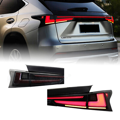 HC Smoked LED Tail Lights For Lexus NX200 NX300 2014-2022 Animation ...