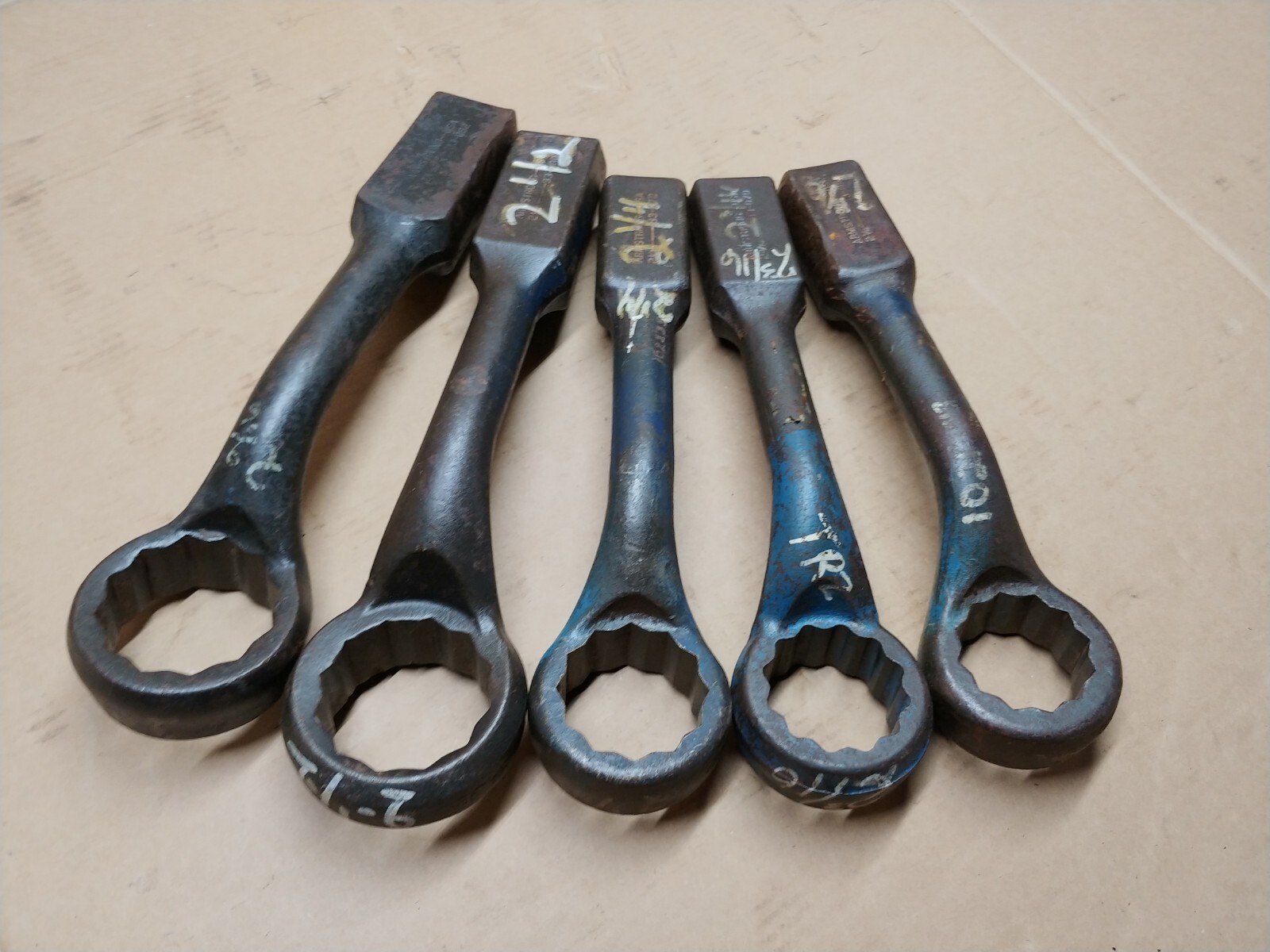 Set Of 5 Pcs. Armstrong Striking Wrenches 2-1/8 to 2-9/16 Made in USA ...