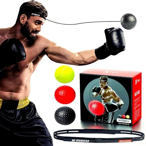 Boxing Reflex Ball Set with Adjustable Headband - Premium Boxing ...