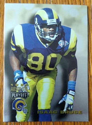 ISAAC BRUCE, 1995 PLAYOFF ABSOLUTE #74, RAMS | eBay