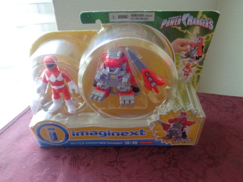 Imaginext Power Rangers BATTLE ARMOR RED RANGER Boxed Set NIB | eBay