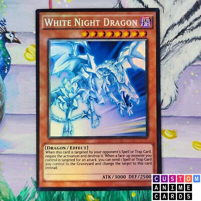 White Night Dragon dyi ANIME EFFECT HOLO card | eBay