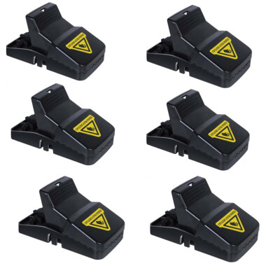 2/4/6 Large Rat Catching Metal Traps Heavy Duty Snap Mouse Trap Pest ...