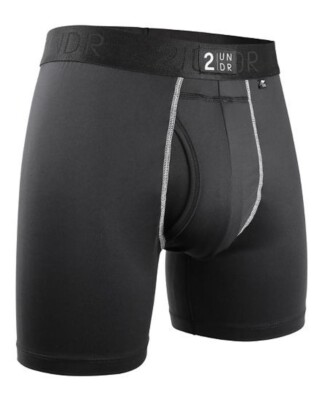 2UNDR Power Shift Performance 6" Boxer Briefs Men's Active Underwear ...