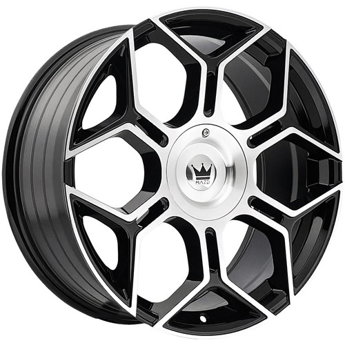 Mazzi 379 Libra 20x8.5 5x108/5x4.5" +35mm Black/Machined Wheel Rim 20 ...