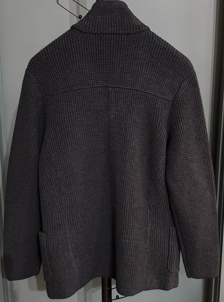 Maurizio Baldassari's Italian Gray Swacket Sweater Cardigan Jacket $995 ...