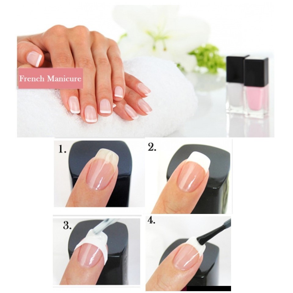 5 Packs French Manicure Nail Art Tip Guide Sticker Stencil Round Form ...
