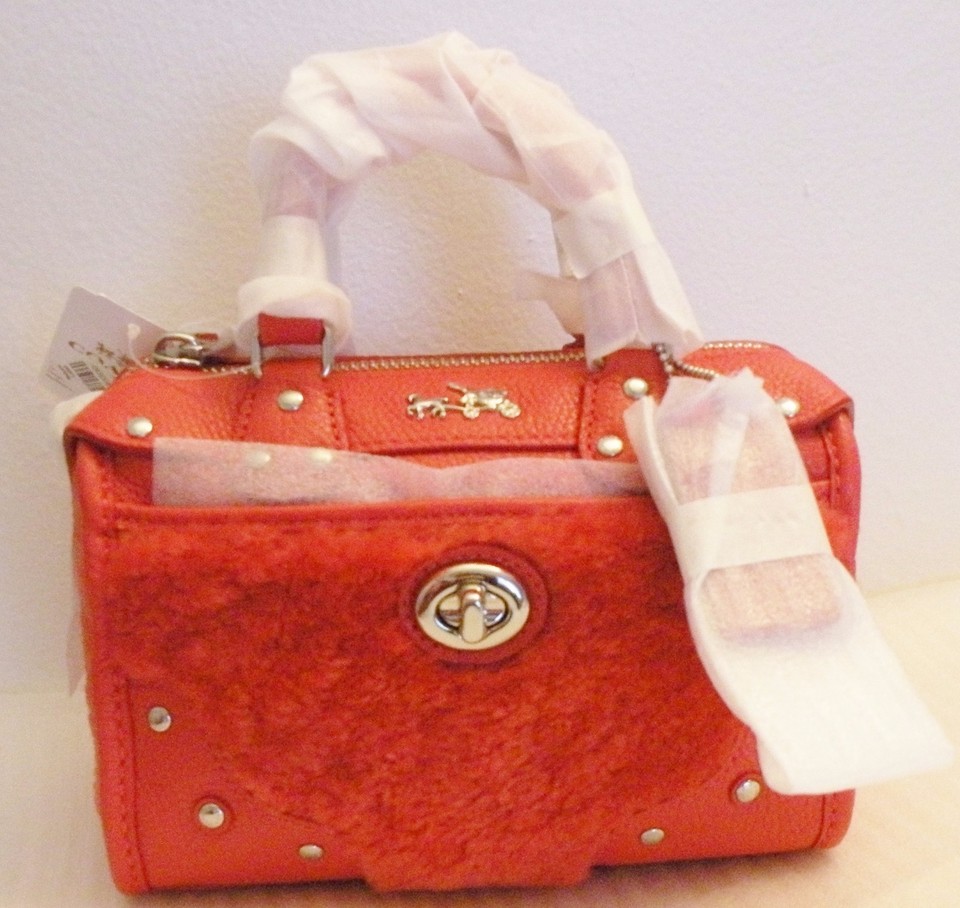 NWT Coach 36478 Rhyder Satchel 18 In Shearing | eBay