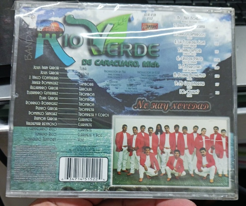 BANDA RIO VERDE DE CARACUARO - No Hay Novedad [Brand New Sealed CD ...