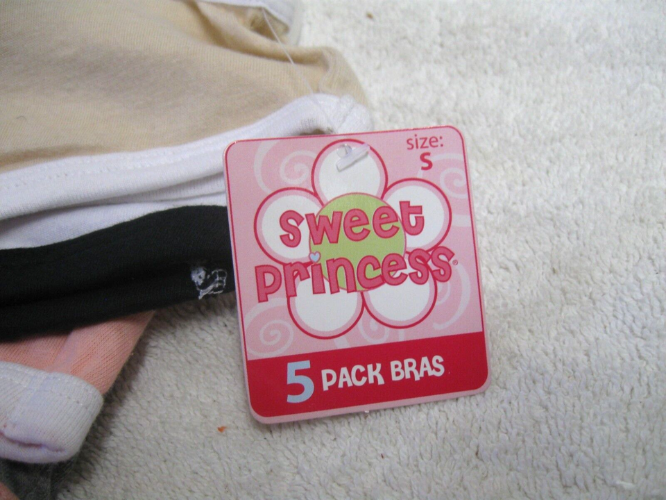 NEW WITH TAGS GIRLS SWEET PRINCESS SIZE SMALL SPORT TRAINING BRA BRAS 5 ...