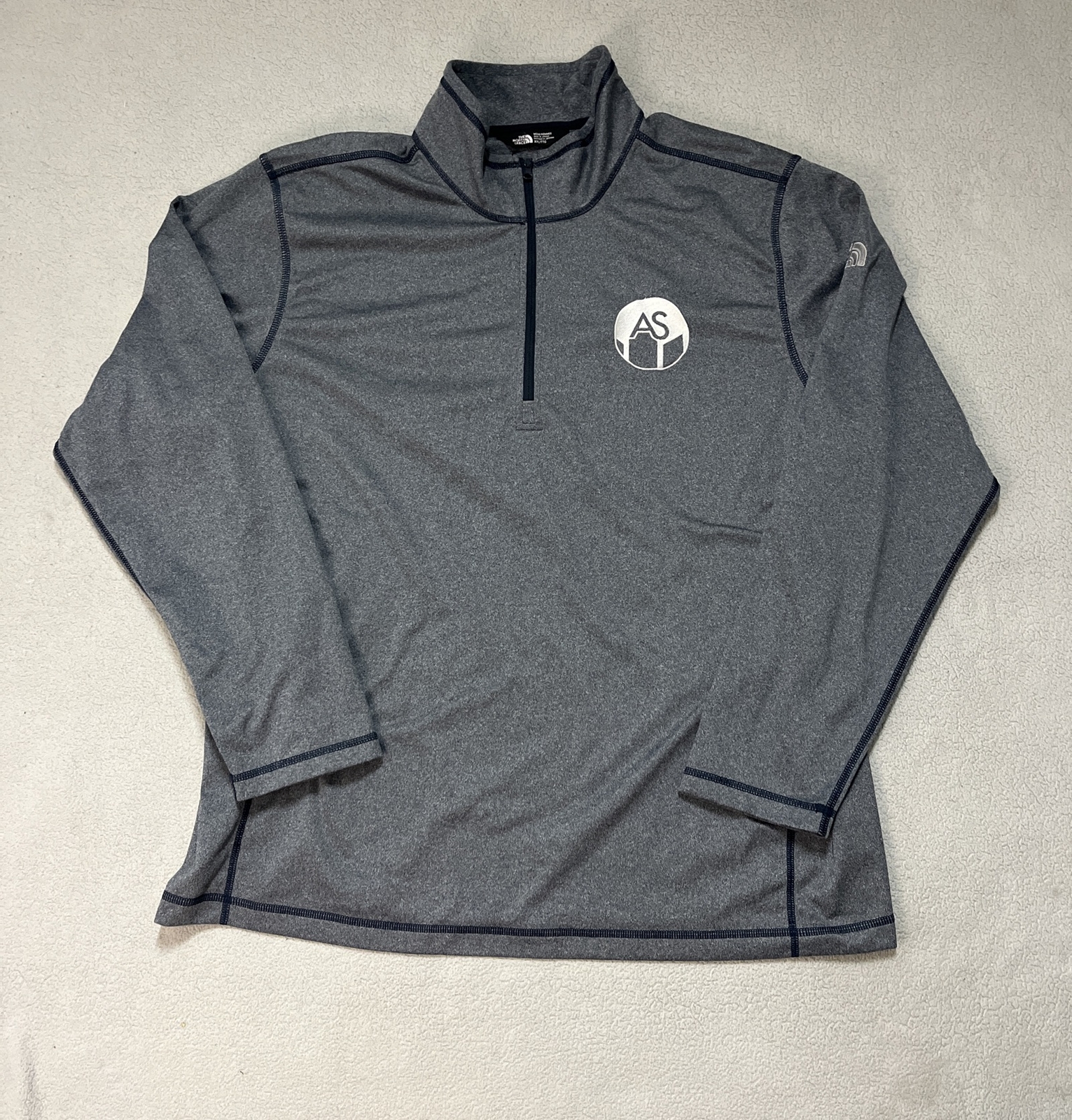 North Face Men’s Mock neck Long Sleeve Shirt Gray XXL | eBay