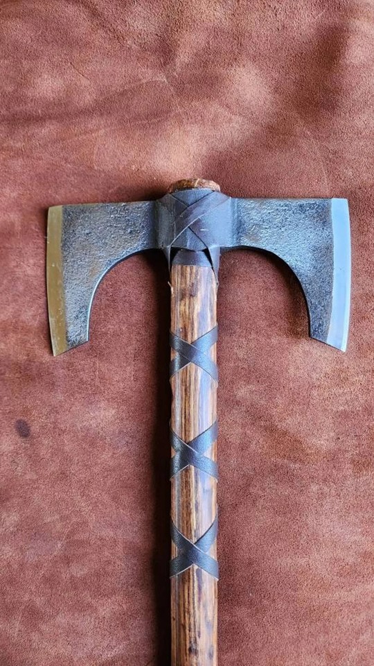 Beautiful Forged Double Edge Axe Functional Axe, For Anniversary Gifts ...