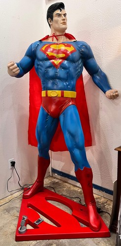 Super Man - 80” Statue - Life Size - Marvel- Lights up | eBay