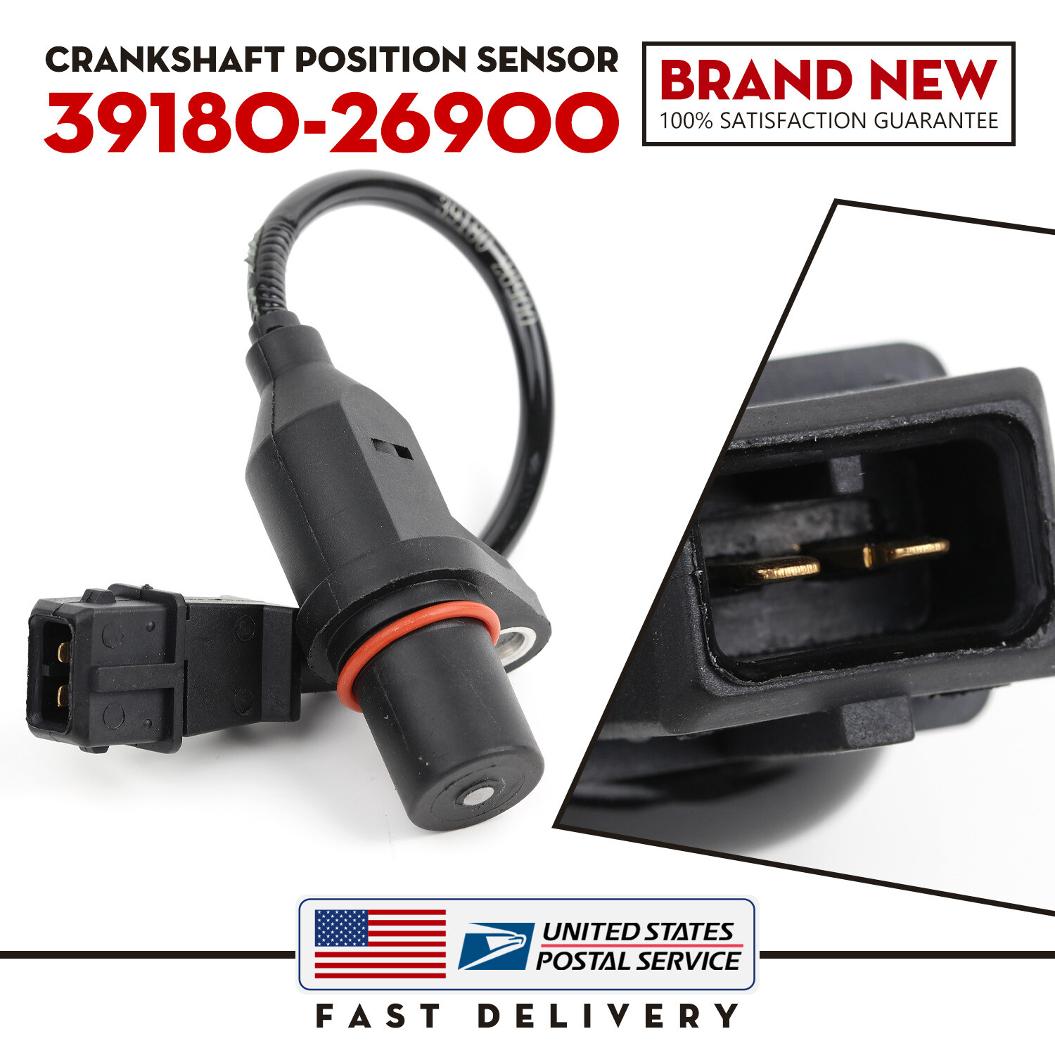 Crankshaft Position Sensor 39180-26900 For Hyundai KIA Accent Rio 39180 ...