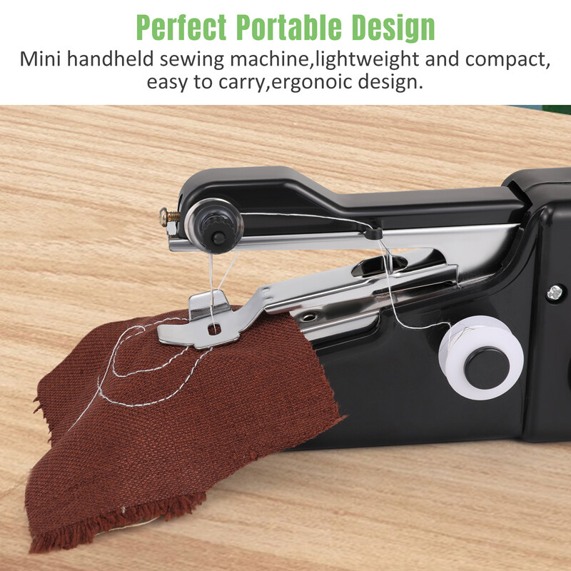 Smart Mini Electric Tailor Stitch Hand-held Sewing Machine w/ 126Pcs ...