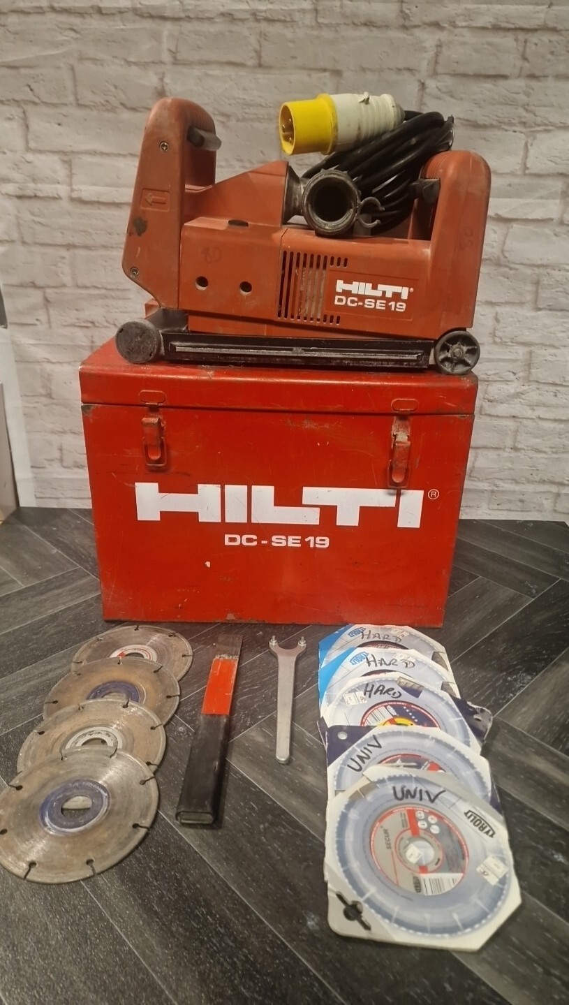 Hilti DC SE-19 Wall Chaser 110v used With 11 Blades VAT Inc | eBay UK