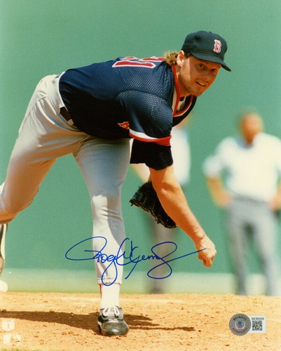 ROGER CLEMENS SIGNED 8x10 PHOTO BOSTON RED SOX VINTAGE SIGNATURE ...