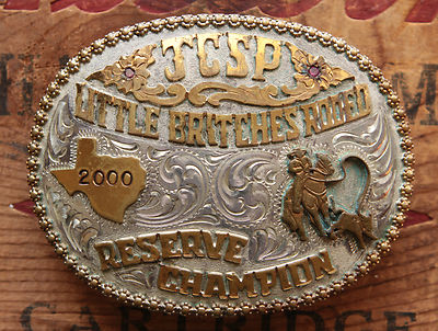 Red Bluff Buckles Cowboy Rodeo Reserve Champion Western Trophy Belt ...