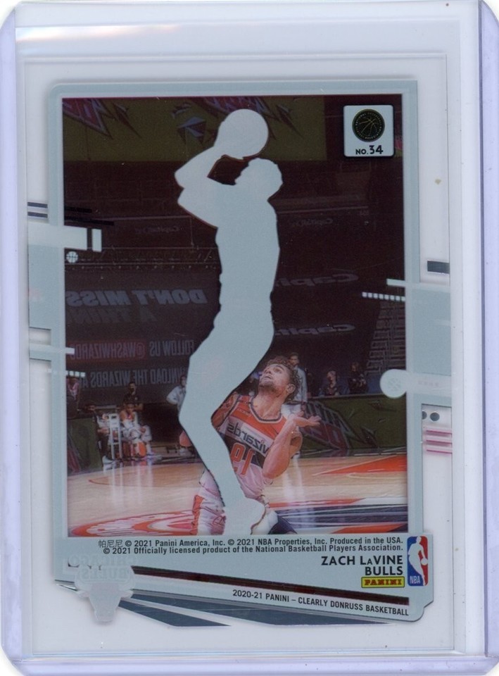 2020-21 Clearly Donruss Zach LaVine Base - Chicago Bulls | eBay