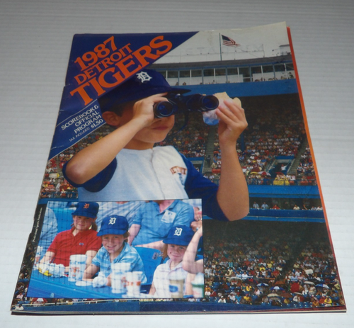 VTG Detroit Tigers 1987 Scorebook & Official Program MLB Baseball ...