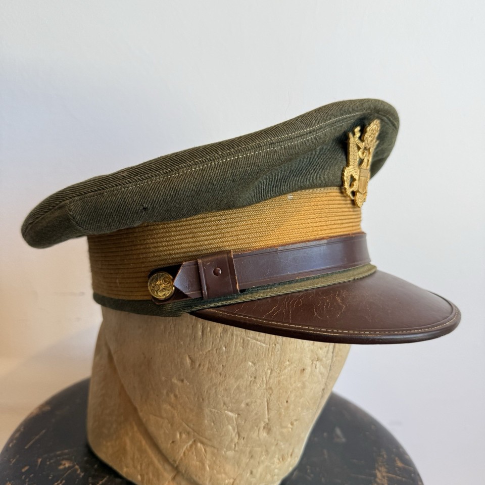 WW1 1920s US Army Officers Inter-war Visor Hat | eBay