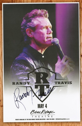Randy Travis autographed gig poster | eBay