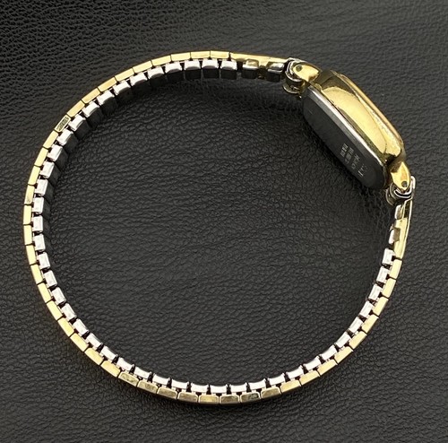 Vintage Seiko Gold Tone Dainty Elegant Womans Watch Square Bezel ...