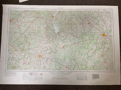 Vintage USGS Dothan Alabama Georgia Florida 1953 1965 Topographic Map 1 ...
