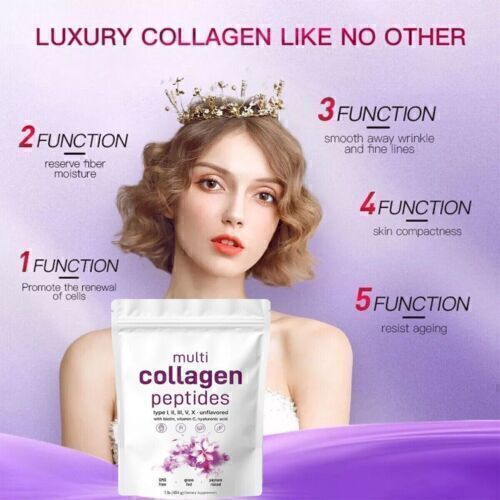 Multi Collagen Peptides Powder - Hydrolyzed (Type I, II, III, V, and X collagen) | eBay