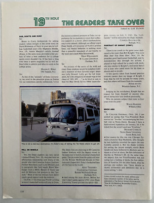 Duke, Go To Hell Carolina Not A Real Bus Destination Vintage 1980's Mag ...