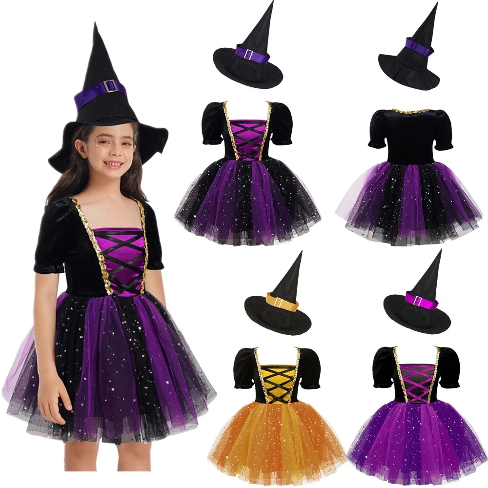 Girls Witch Tutu Costume