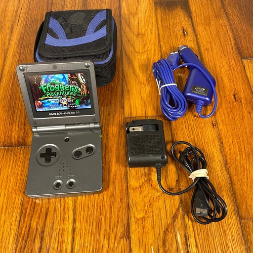 Nintendo Game Boy Advance GBA SP Graphite AGS-101 Handheld System ...
